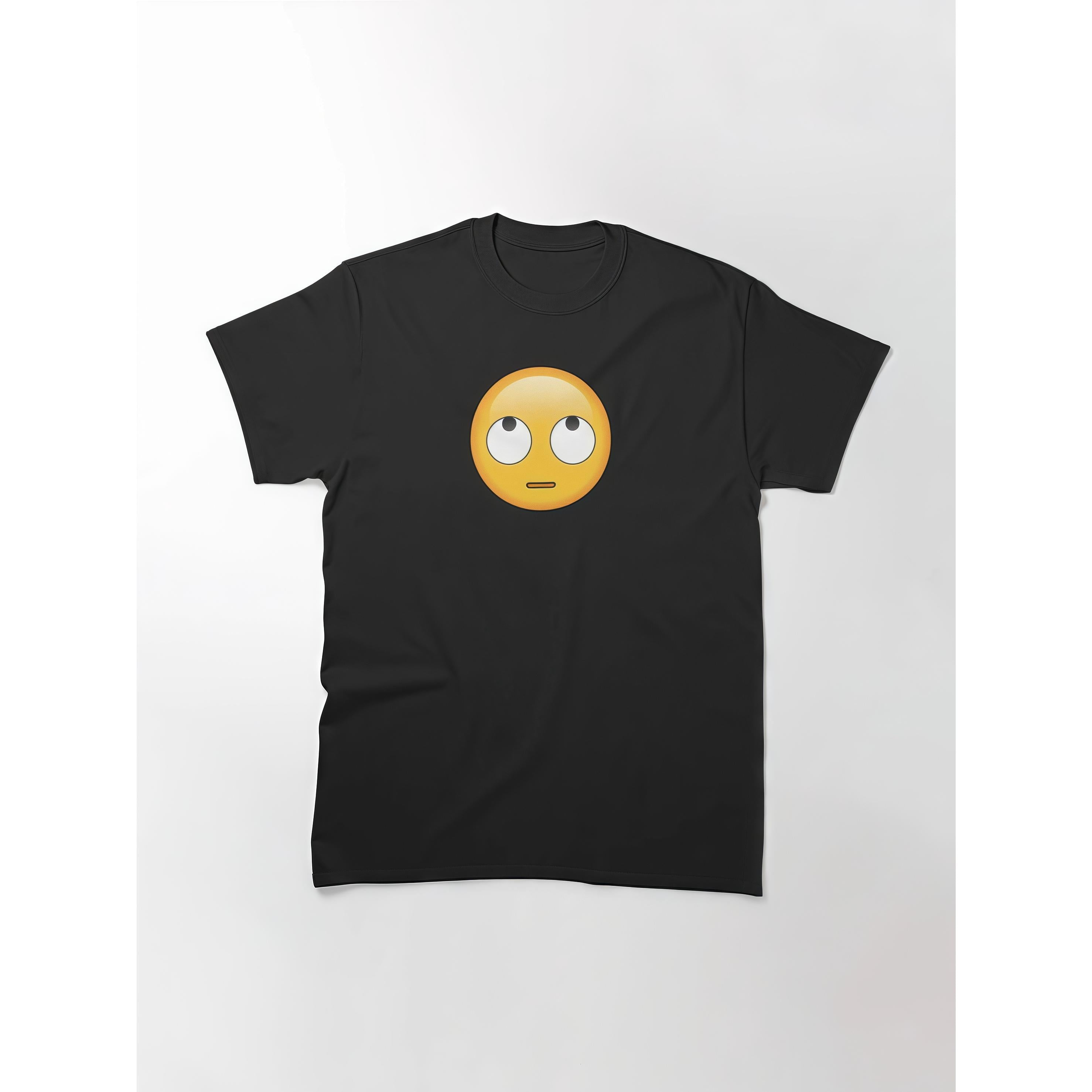 Viral Emoji Tee – Neutral Face Meme Shirt for Minimalist Streetwear ...