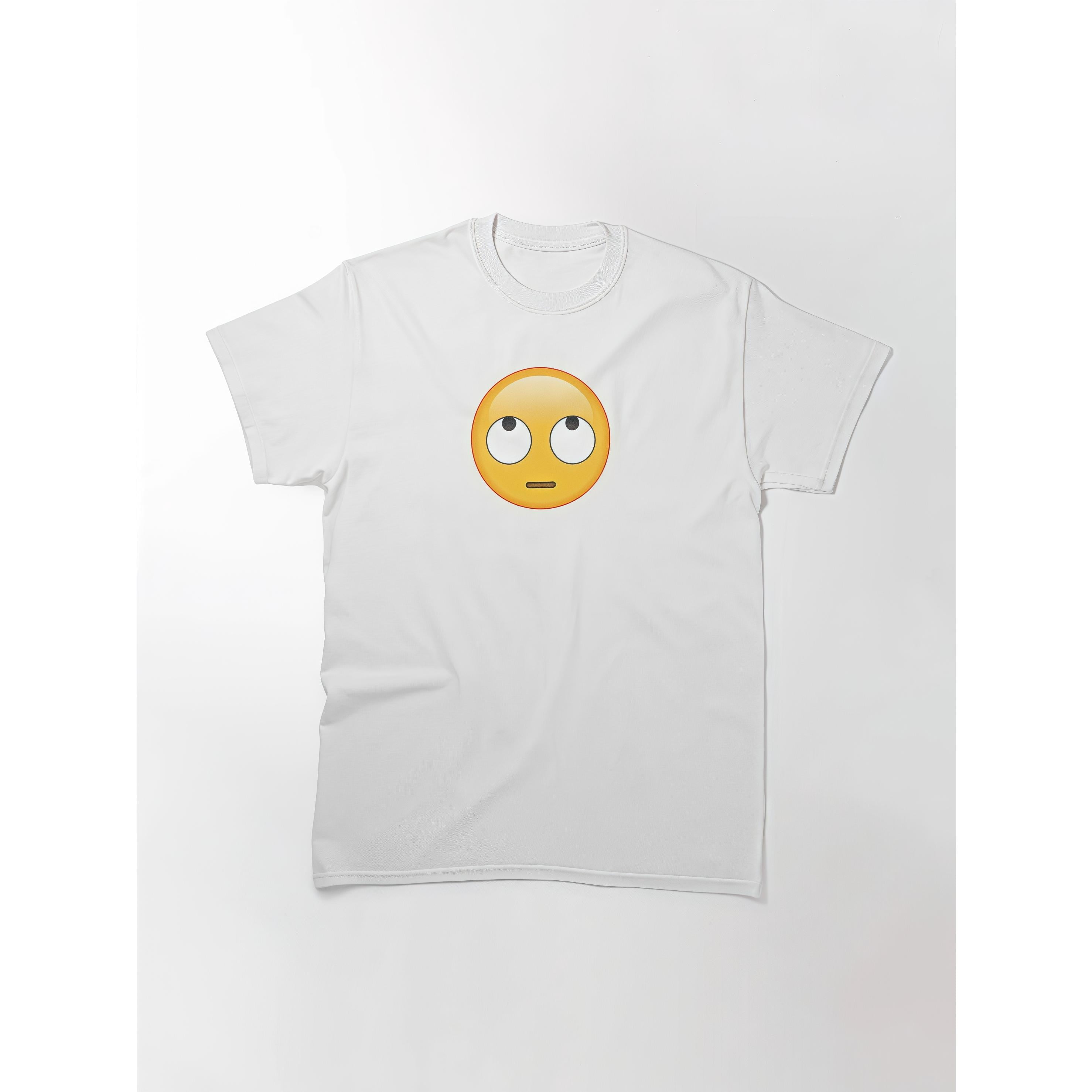 Viral Emoji Tee – Neutral Face Meme Shirt for Minimalist Streetwear ...