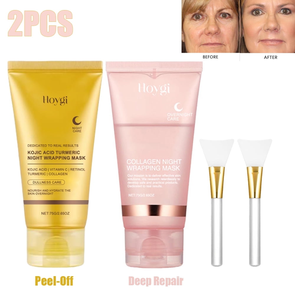 Viral Glass Glow Overnight Wrapping Mask Duo: Collagen Overnight ...