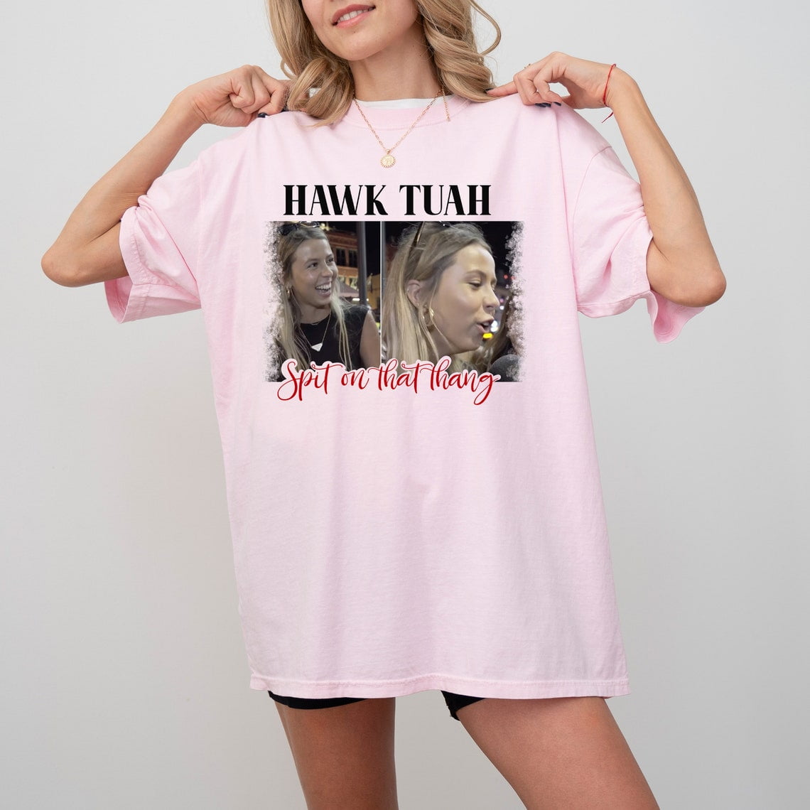 Viral T-Shirt, Hawk Tuah Spit On That Thang 2024 Shirt Hawk Tuah 24 ...