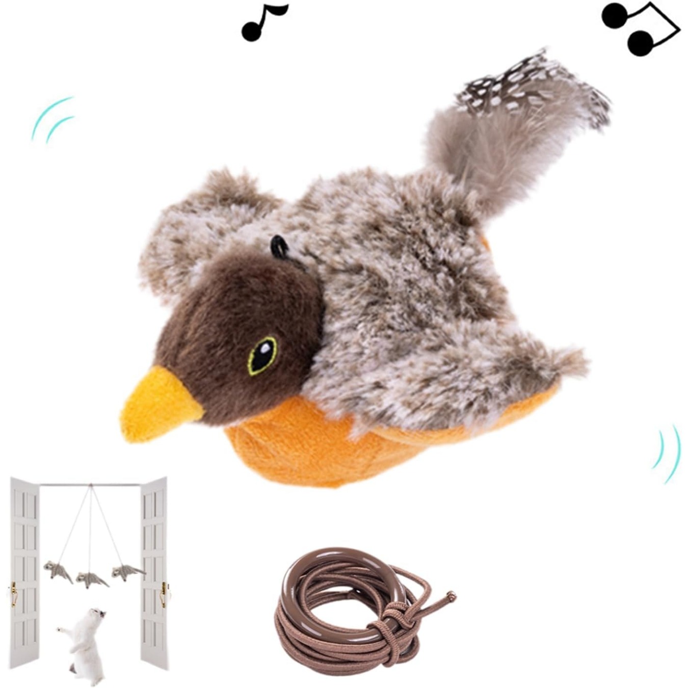 Viralhuntz Cat Toy Bird, Flappy Perry Bird Cat Toy, Interactive Cat Toy ...