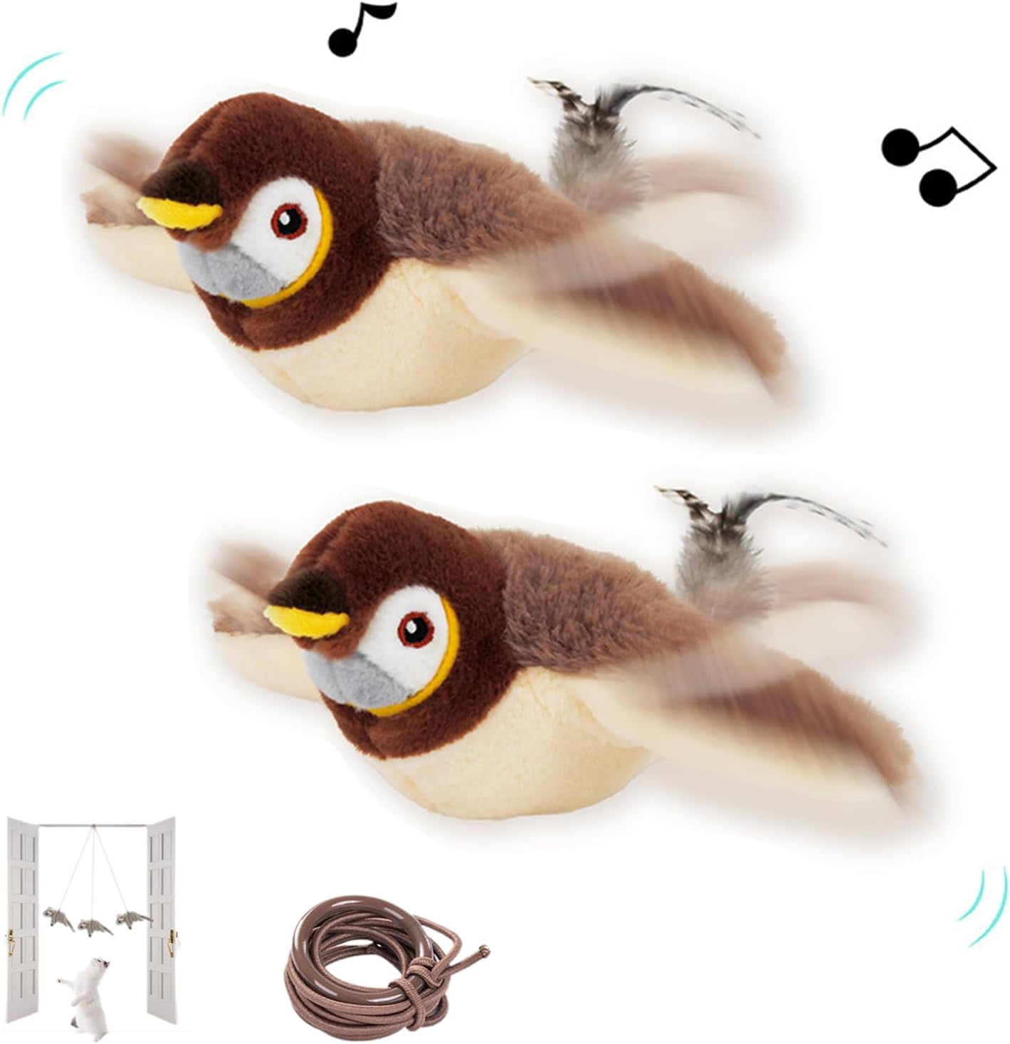 Viralhuntz Cat Toy Bird, Flappy Perry Bird Cat Toy, Interactive Cat Toy ...