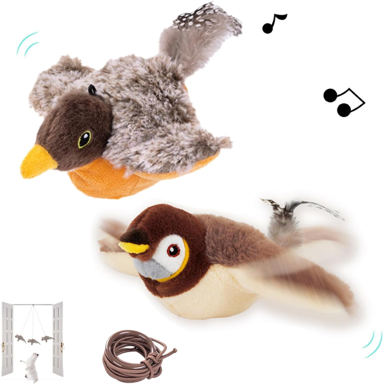 Viralhuntz Cat Toy Bird, Flappy Perry Bird Cat Toy, Interactive Cat Toy ...