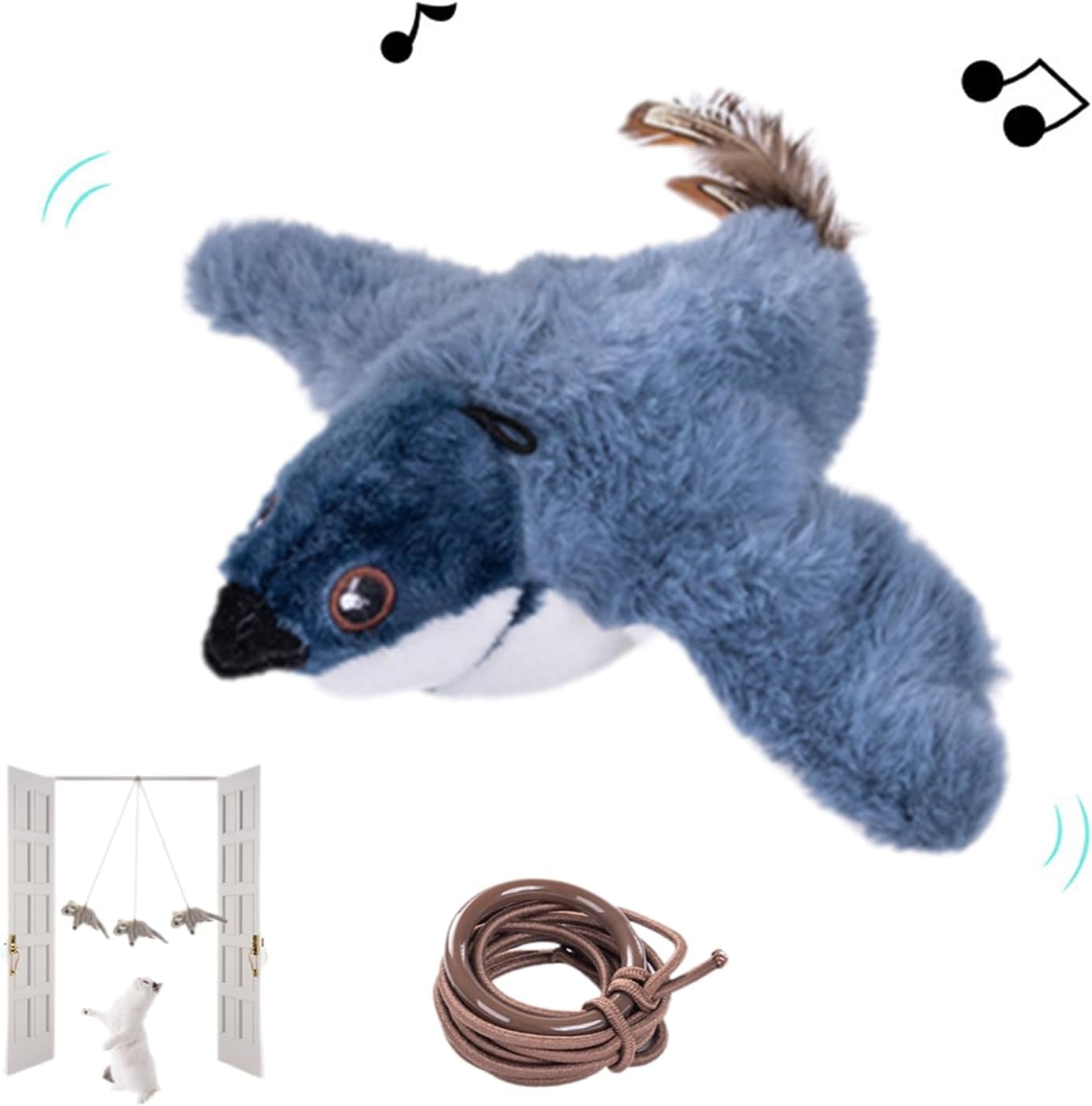 Viralhuntz Cat Toy Bird, Flappy Perry Bird Cat Toy, Interactive Cat Toy ...