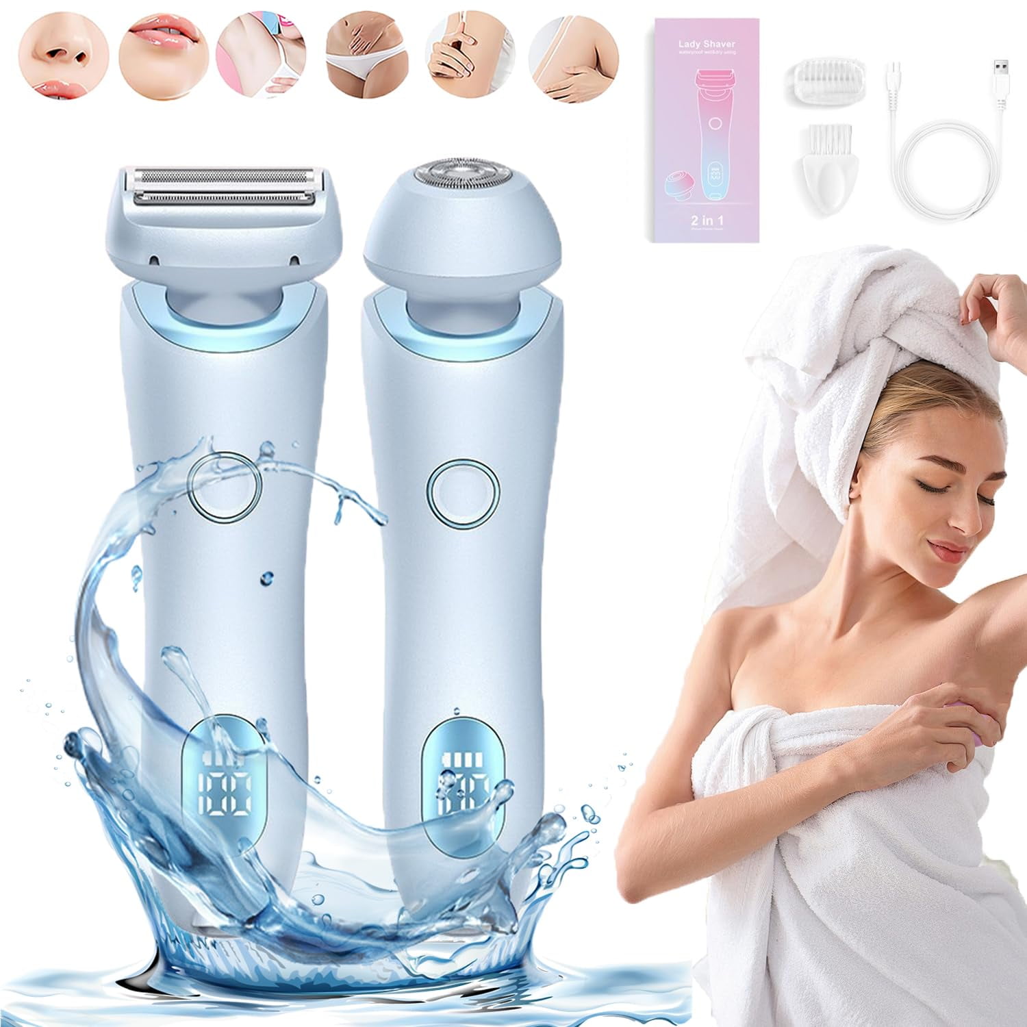 Viralvera Razor, Beauty Bloom V2, Beauty Bloom Electric Razor, Ultimate ...