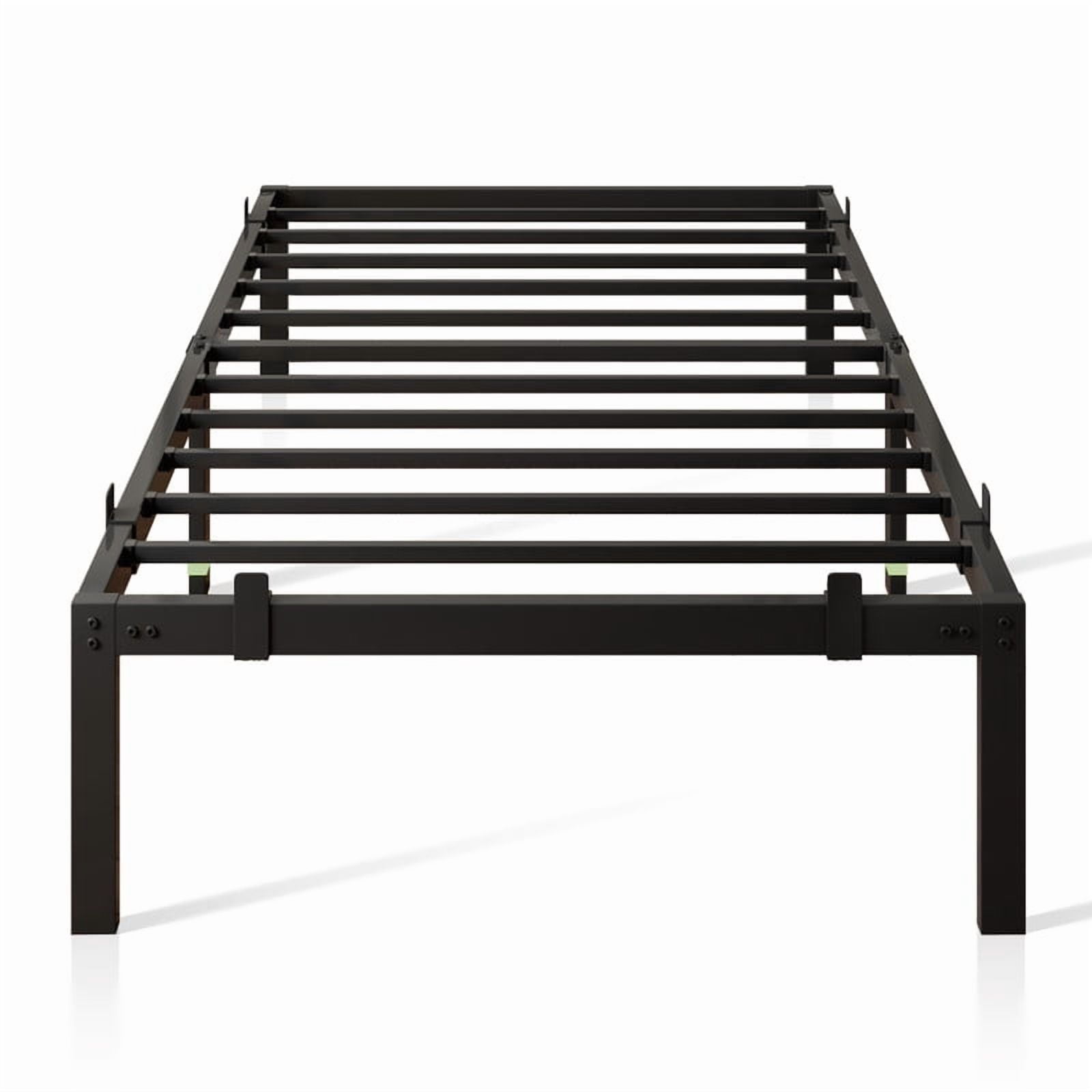 Virans Metal Platform Bed Frame, Twin Size Bed Frame with 14”Under-Bed ...
