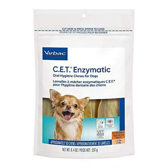 Virbac CET Enzymatic Oral Hygiene Chews for Dogs, Tartar Control, Dog Teeth Treatment - Walmart.com