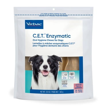 Virbac CET Enzymatic Oral Hygiene Chews, Large Dogs, Rawhide, Poultry ...