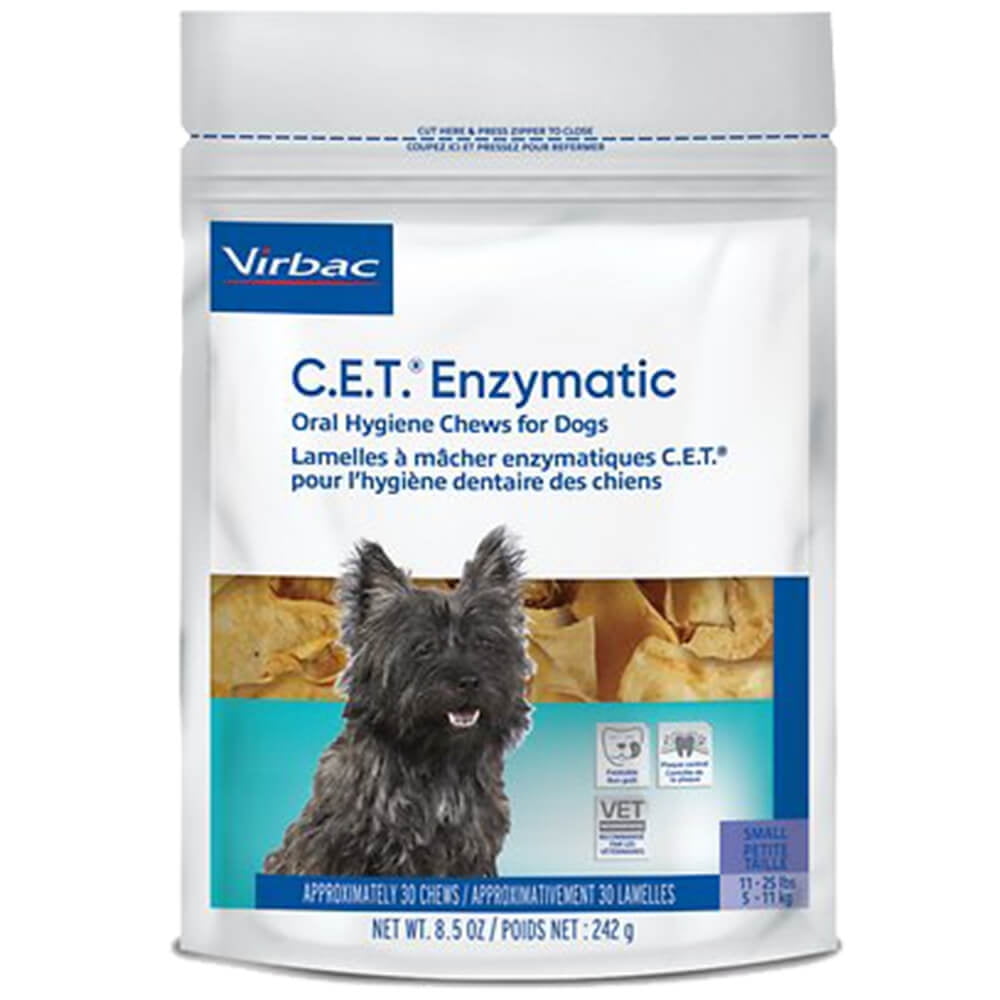Virbac CET Enzymatic Oral Hygiene Chews for Small Dogs, 8.5OZ - Vet ...