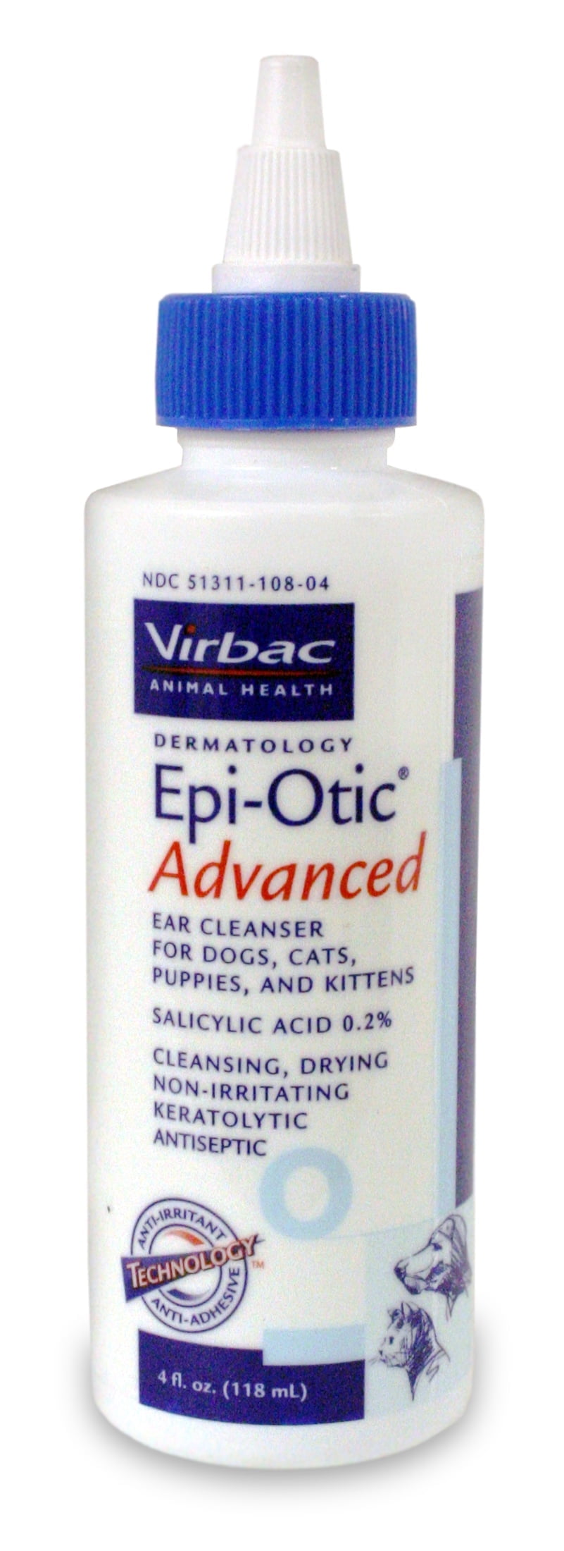 Virbac Epi-Otic Advanced Ear Cleanser for Dogs, 4 oz - Walmart.com