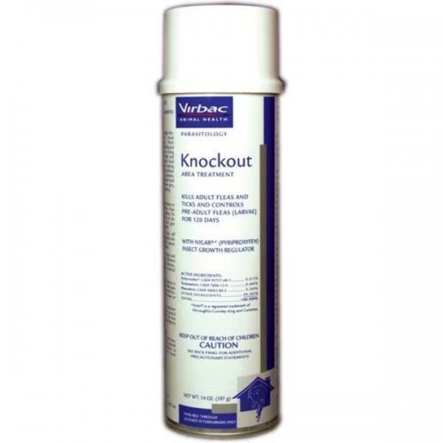 Virbac Knockout Area Treatment Spray Kills Fleas Ticks 14 oz. - Walmart.com