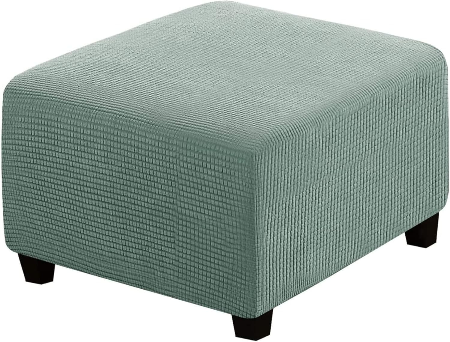 Vireellx Jacquard Ottoman Cover , Stretch Slipcovers Footstool Covers ...