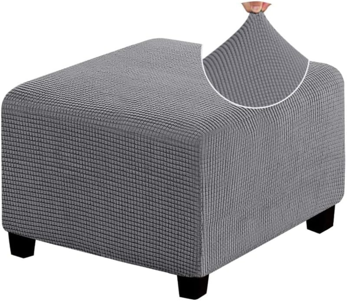 Vireellx Ottoman Covers Slipcover 18 x 18/20x20/36 x 36 in Ottoman ...