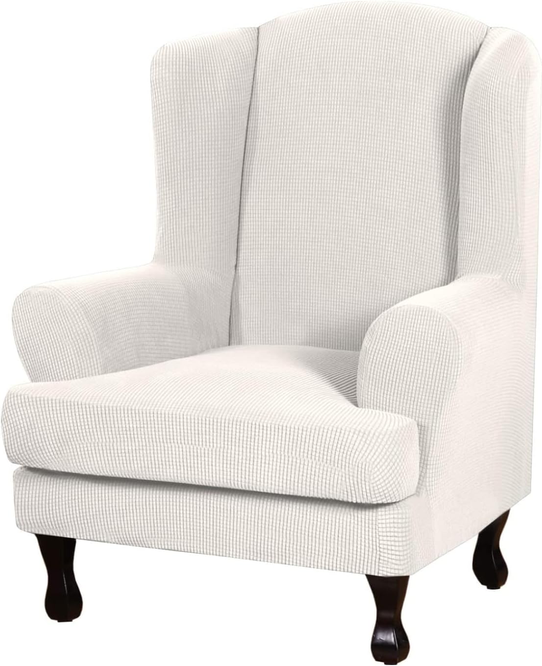 Vireellx Wingback Chair Slipcovers, 2-Piece Stretch Spandex Wing Chair ...