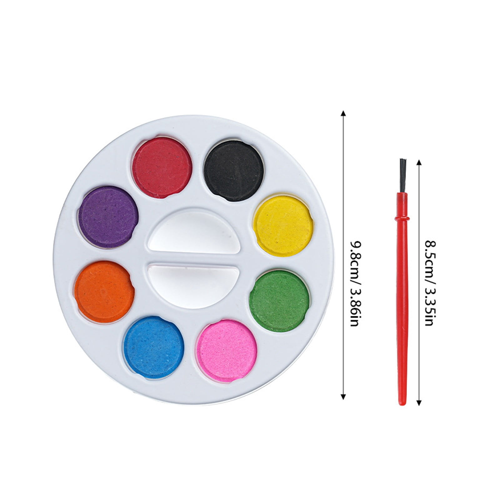 Virelaxpo 8-Color Mini Watercolor Paint Set Portable Tray for Artists ...