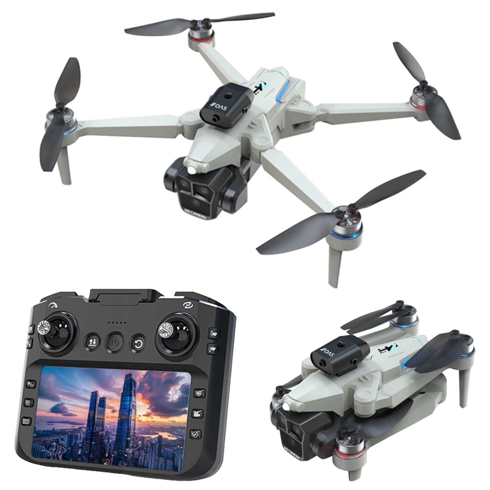 Virelaxpo Brushless Motor Drone with Dual Cameras and Obstacle ...