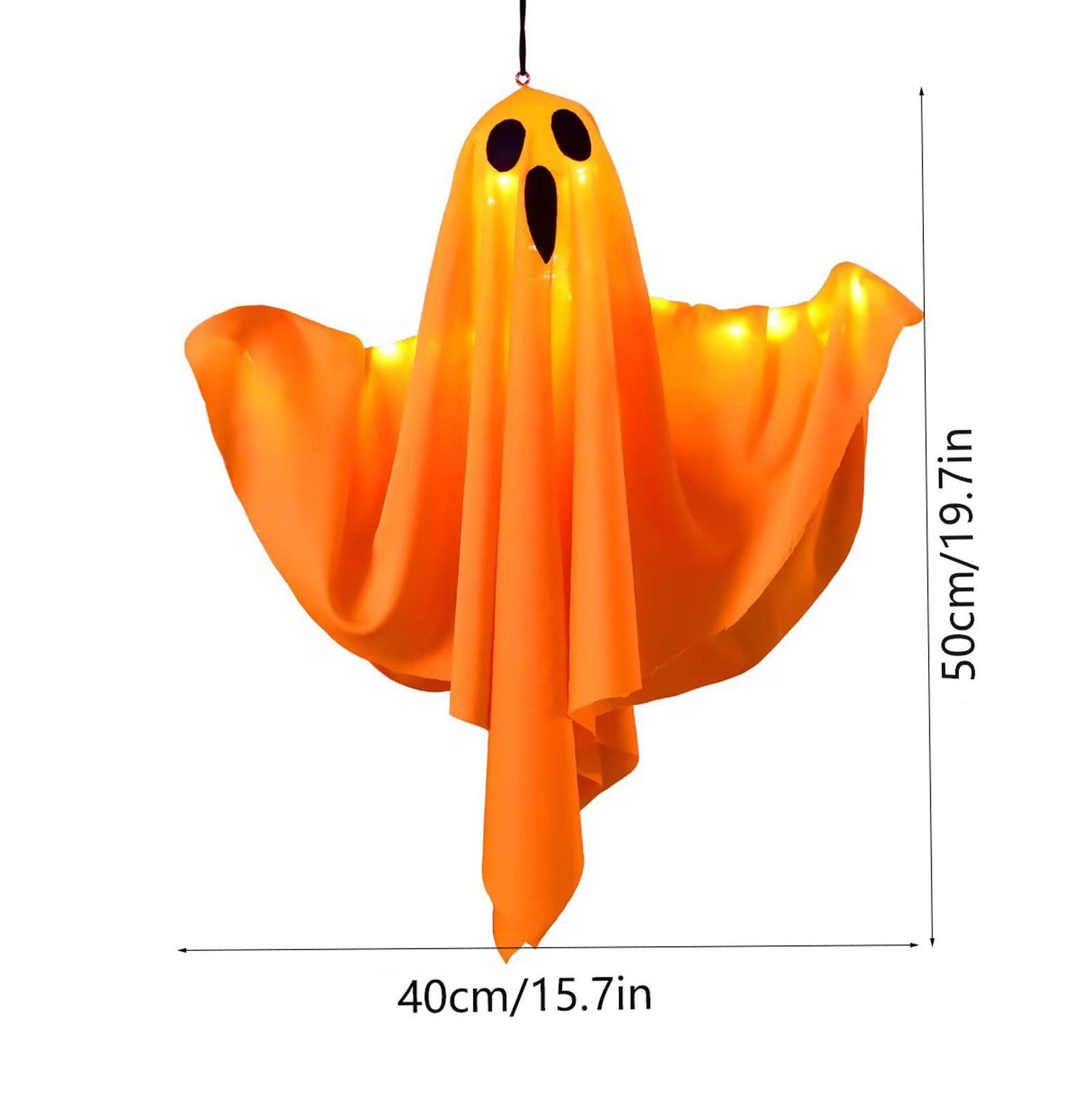 Virelaxpo Glowing Halloween Ghost Hanging Pendant - Bendable Hands ...