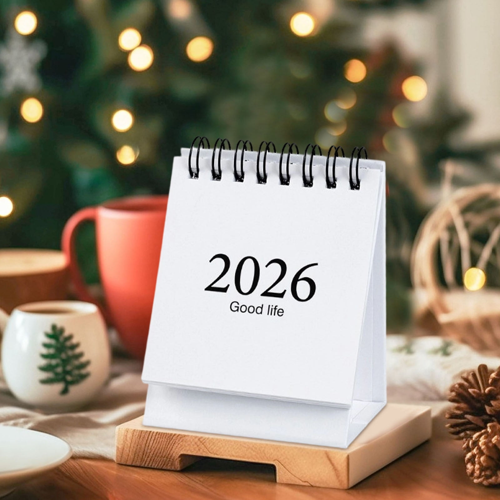 Virelaxpo Mini Desk Calendar 2026 English Version Minimalist Design ...