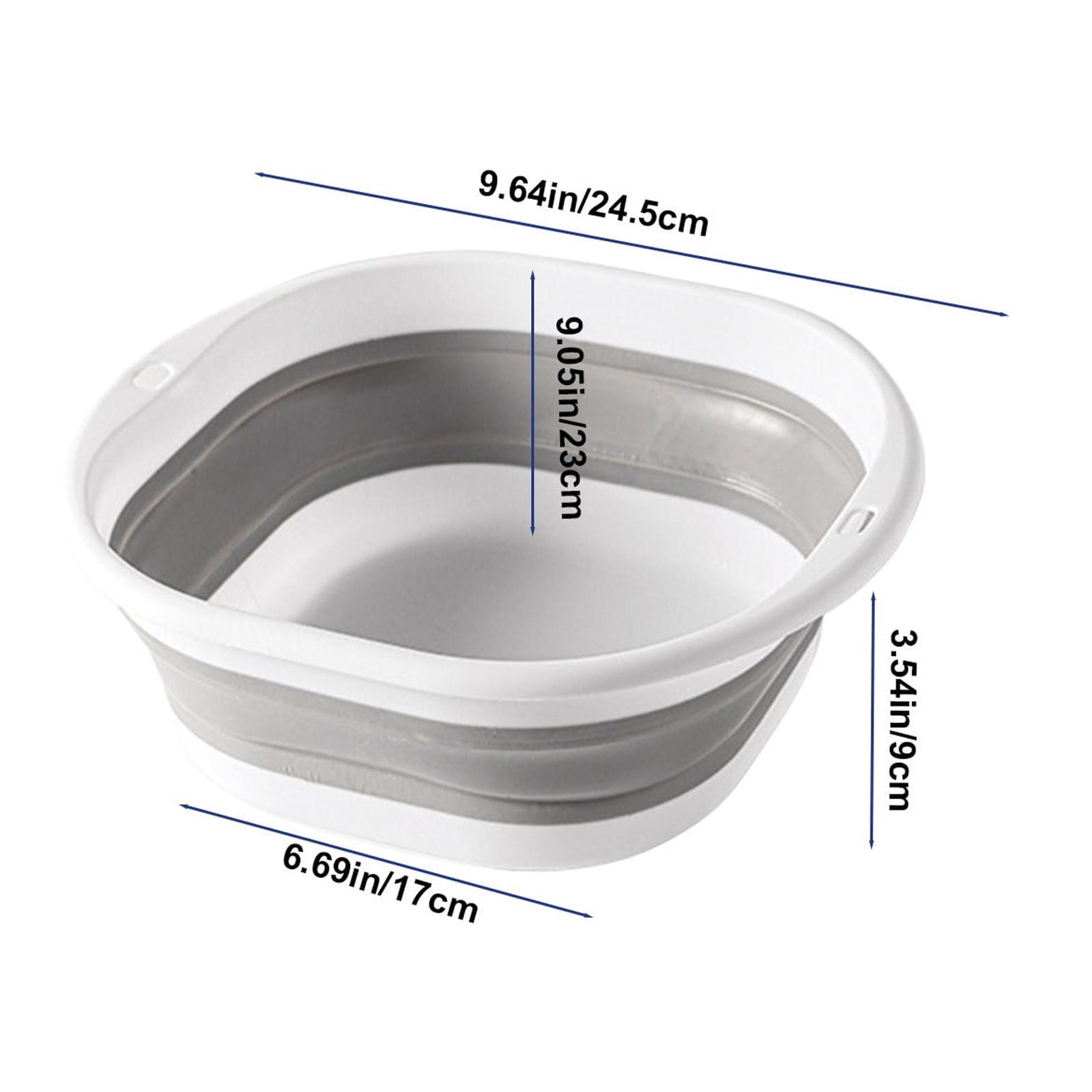 Virelaxpo Portable Foldable Foot Bath Bucket with Massage Function for ...