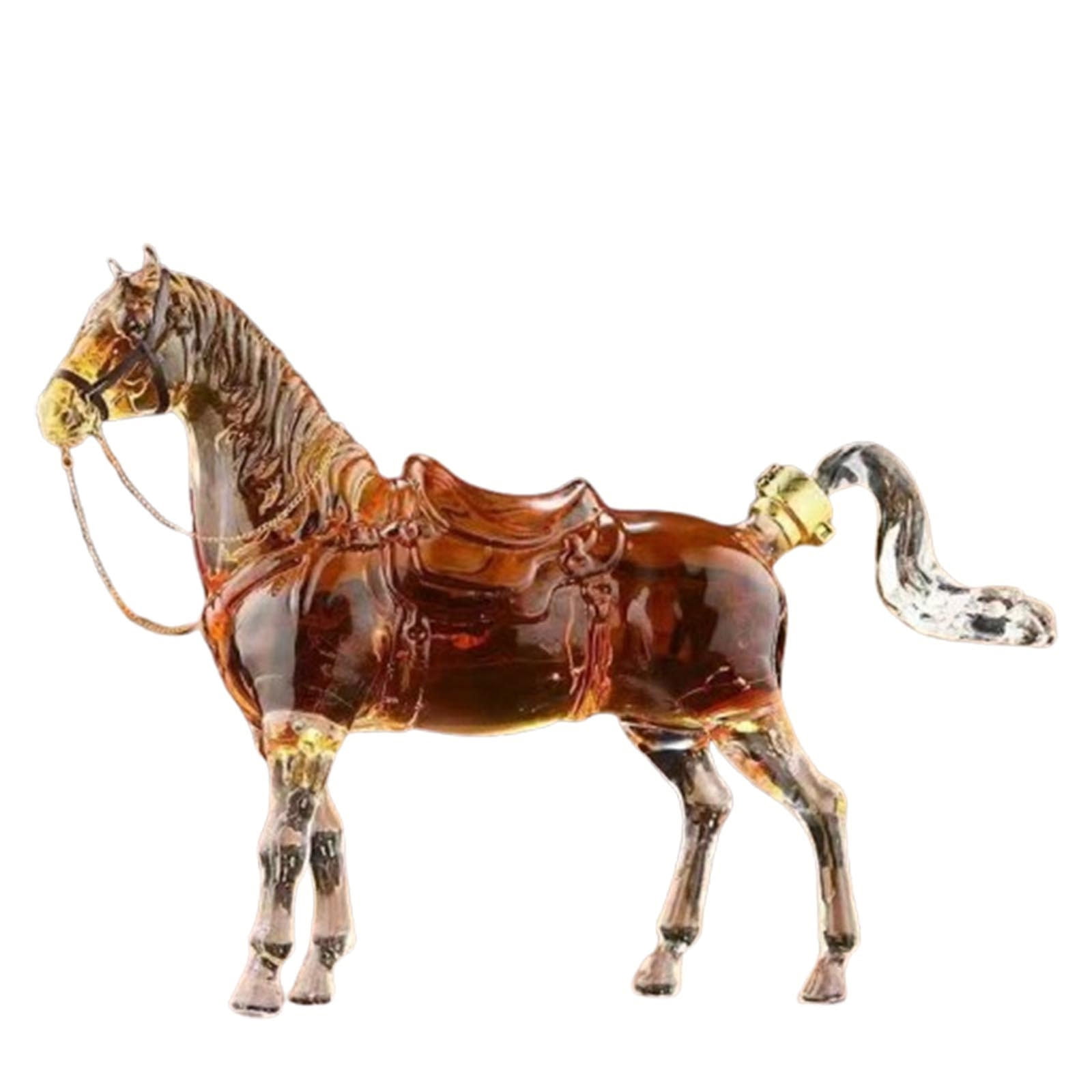 Virelaxpo Wildlife Themed Glass Whiskey Decanter Bottle - Unique Home ...