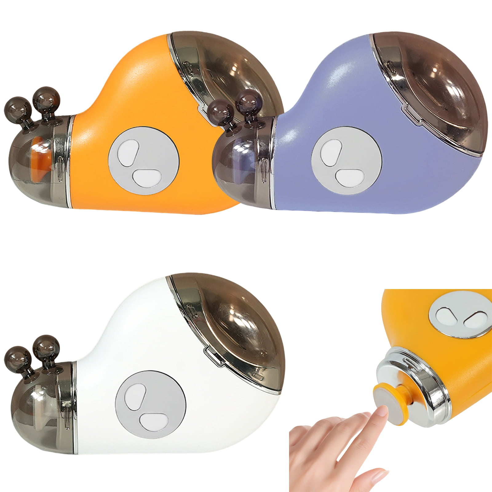 Virenlux Electric Nail Clipper 3 Speeds Automatic Nail Trimmer with LED ...