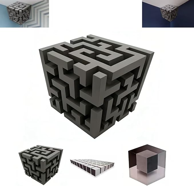Virenlux Optical lllusion Wall Art – 3D Corner Wall Decals – lmpossible ...