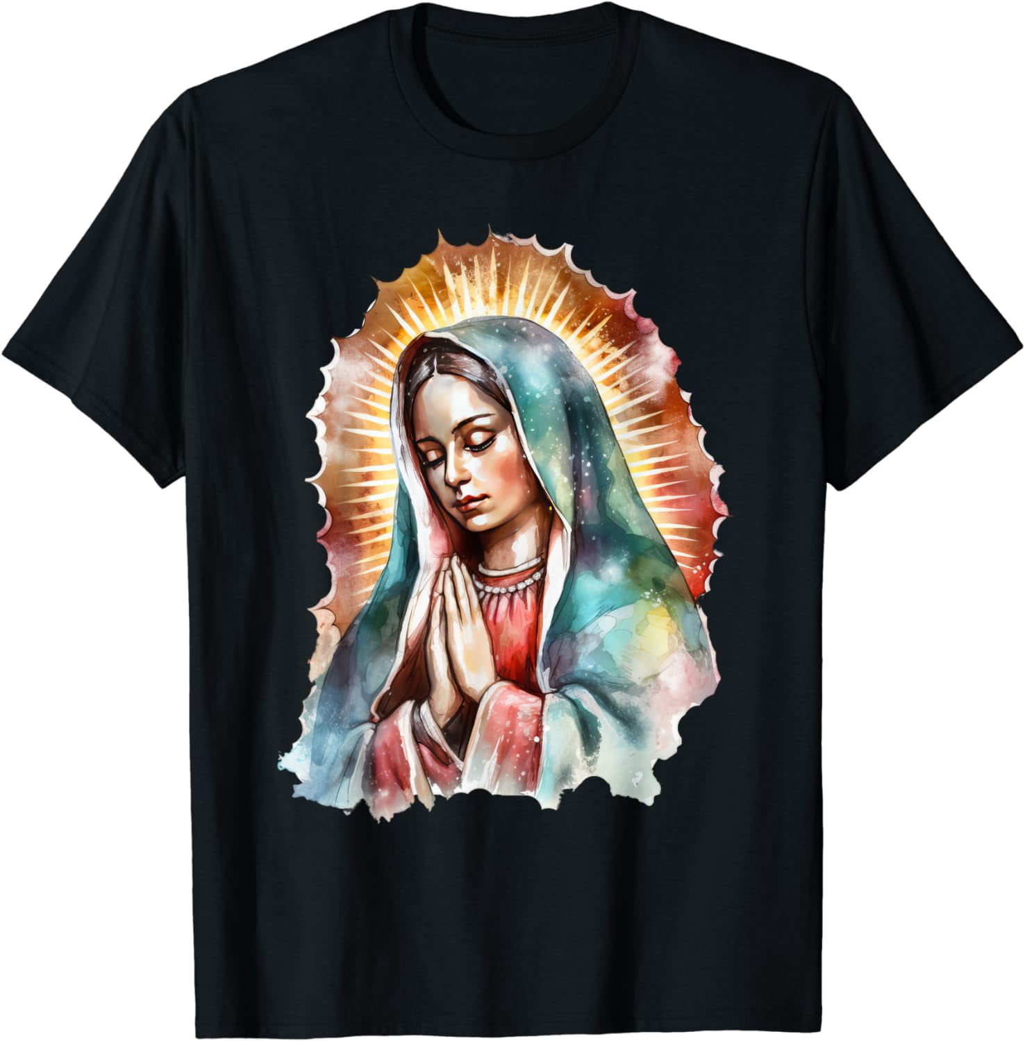 Virgen de Guadalupe Our Lady of Guadalupe Catholic Mary T-Shirt ...