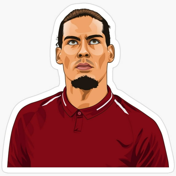 Virgil Van Dijk Sticker Phone Decal Water Bottle Stickers Car Decals ...