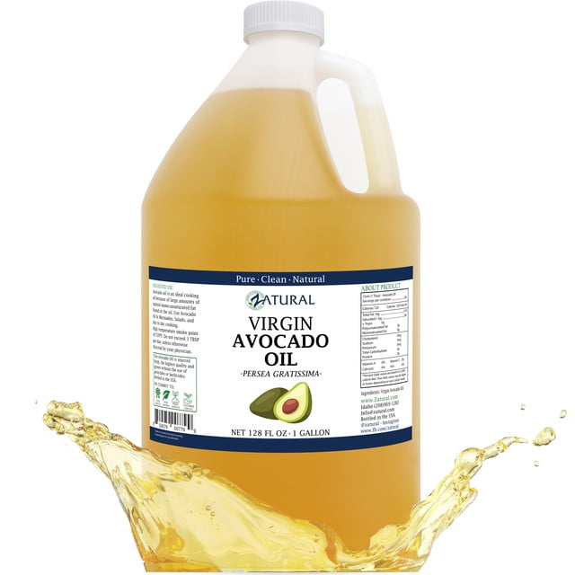 Virgin Avocado Oil- 100% Unrefined, Pure, Clean, No Additives, Food ...