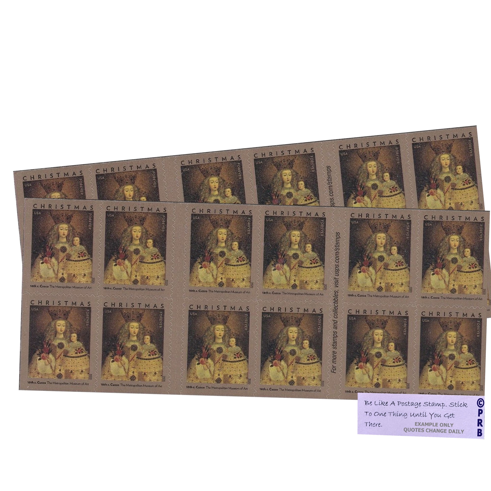 Virgin Child Our Lady of Guapulo USPS Forever Postage Stamp 2 Books of ...