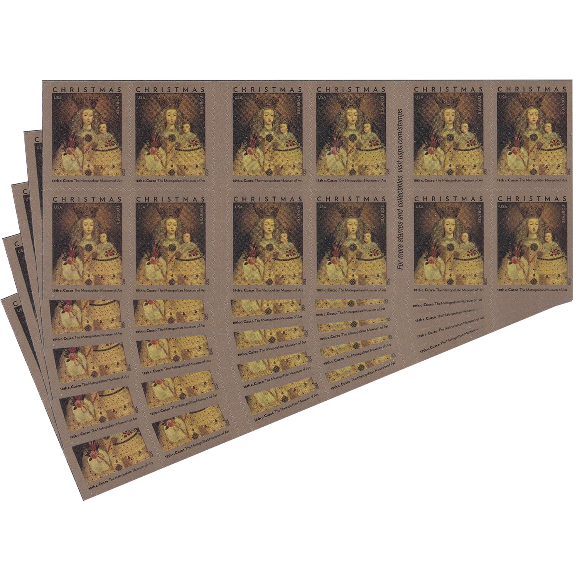 Virgin Child Our Lady of Guapulo USPS Forever Postage Stamp 5 Books of 20 US First Class Postal ...