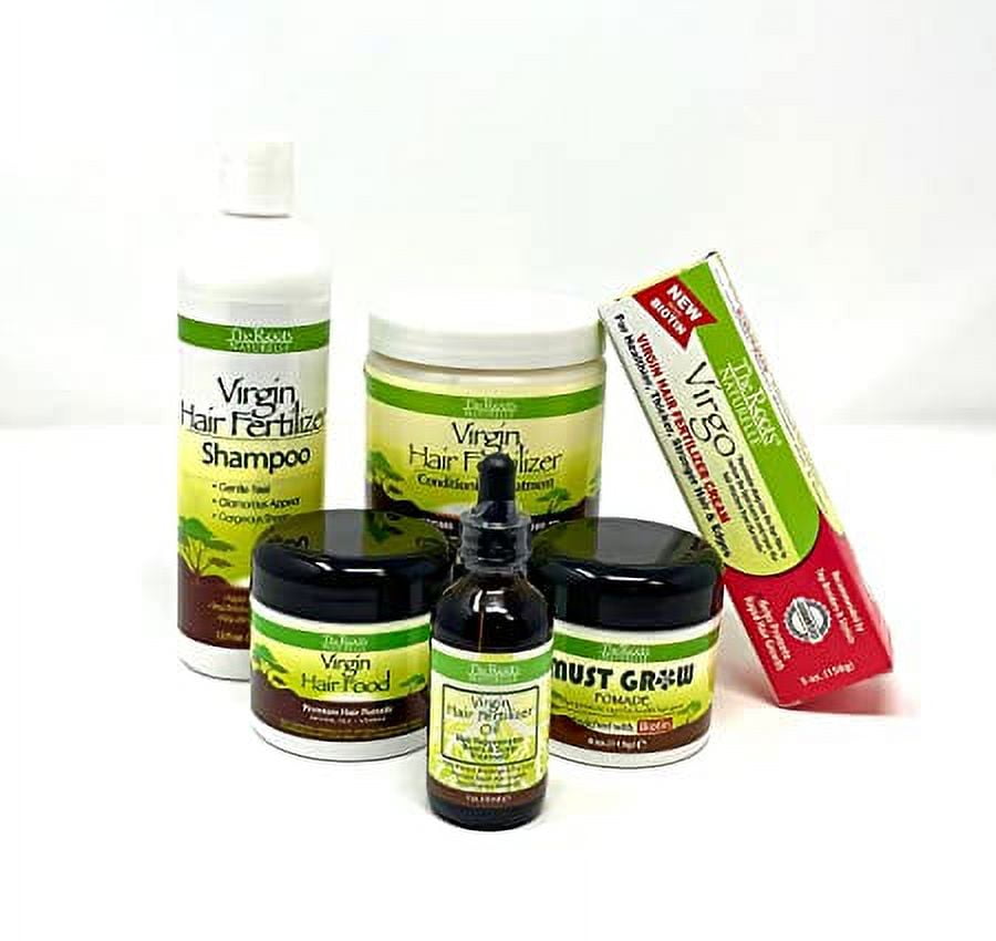 Virgin Hair Fertilizer and Energizer Pack Hair ReGrowth Regimen (6 Pc ...