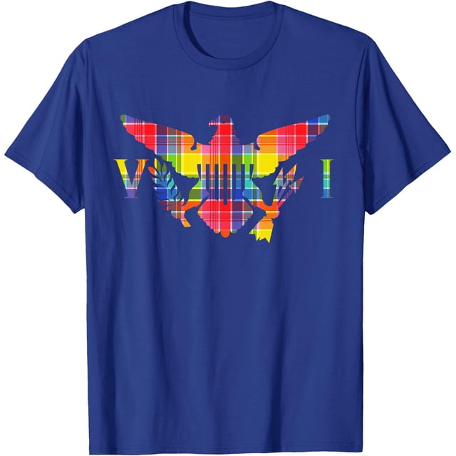 Virgin Islands Madras VI Flag Unisex T-Shirt for Men Women Kids Toddler ...