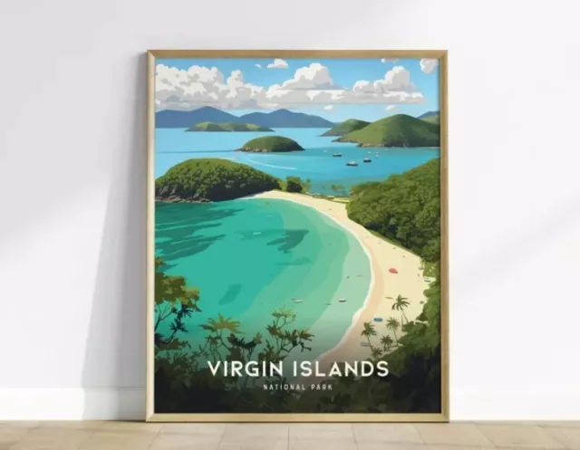 Virgin Islands National Park, St. Thomas Poster - Trunk Bay Poster NO ...