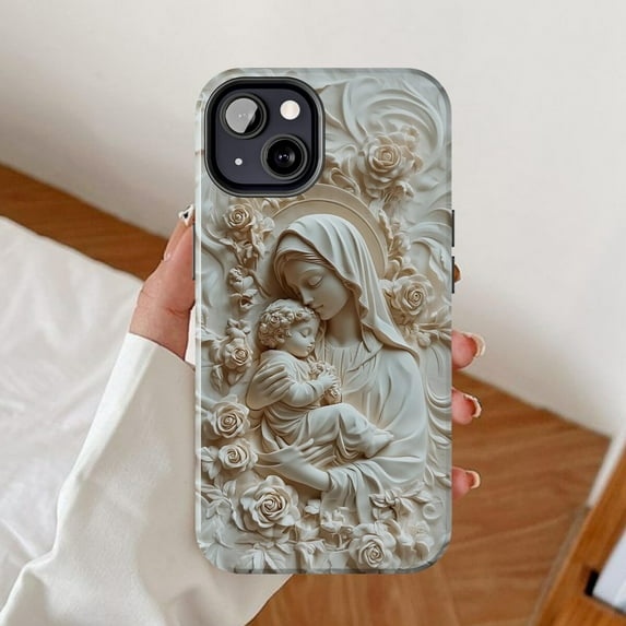 Virgin Mary Baby Jesus Catholic Faith Religious Phone Case iPhone 17 11 ...
