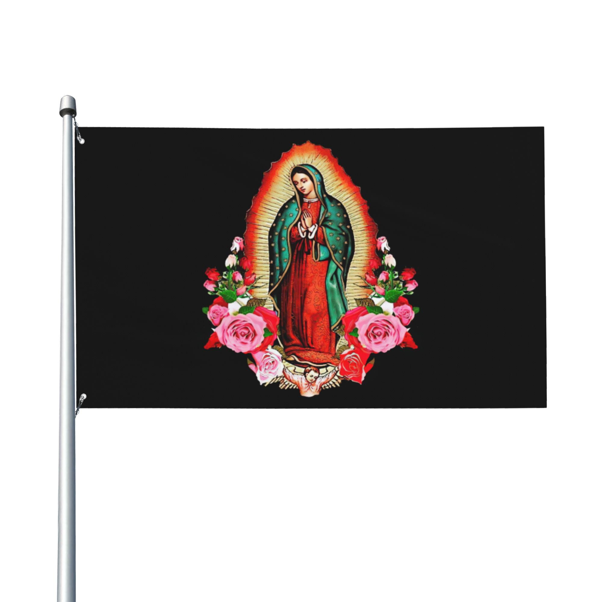 Virgin Mary Flags Garden Home Flag House Flags For Outdoor Custom 3x5 ...