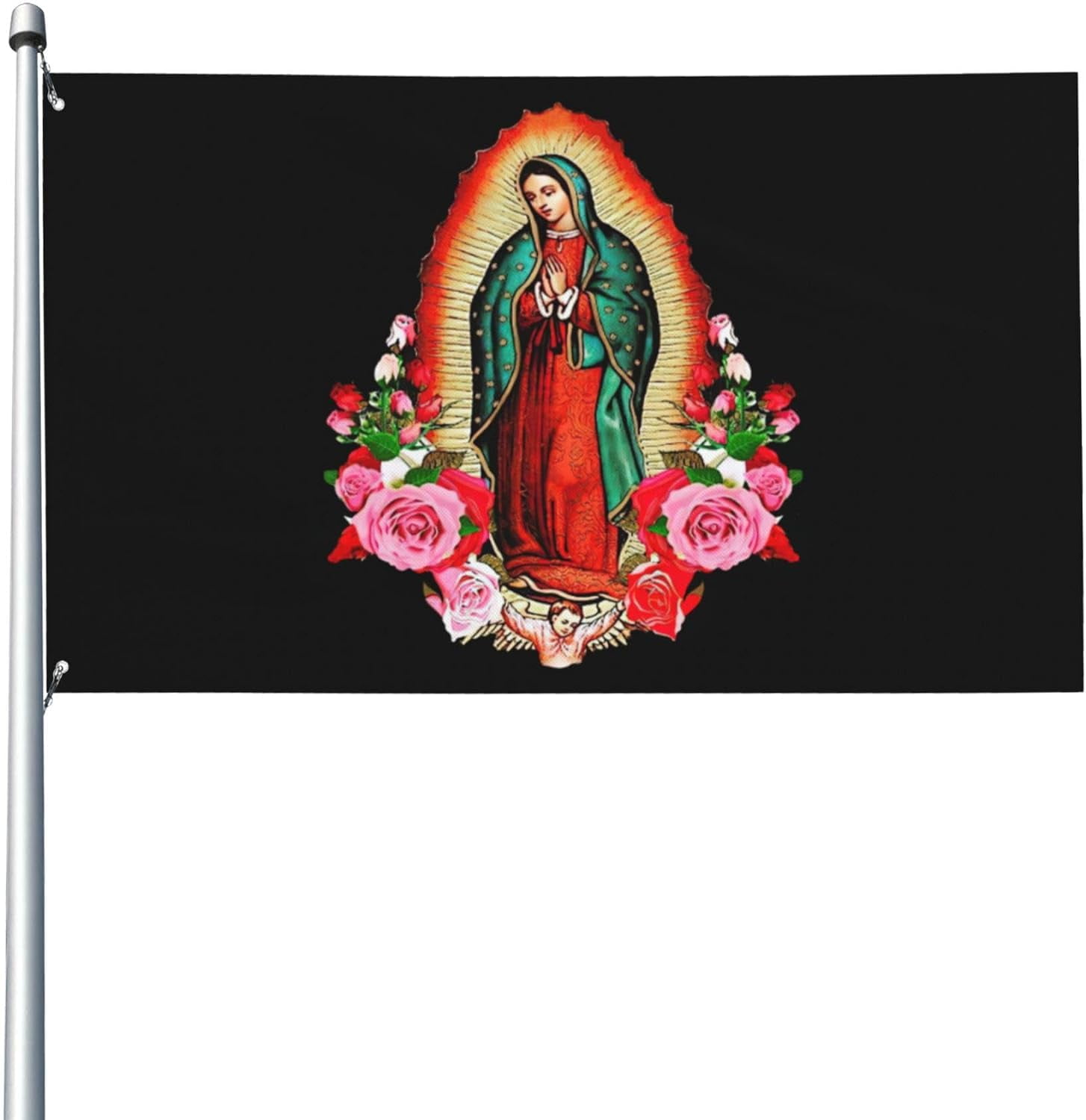 Virgin Mary Flags Garden Home Flag House Flags For Outdoor Custom 4x6 ...