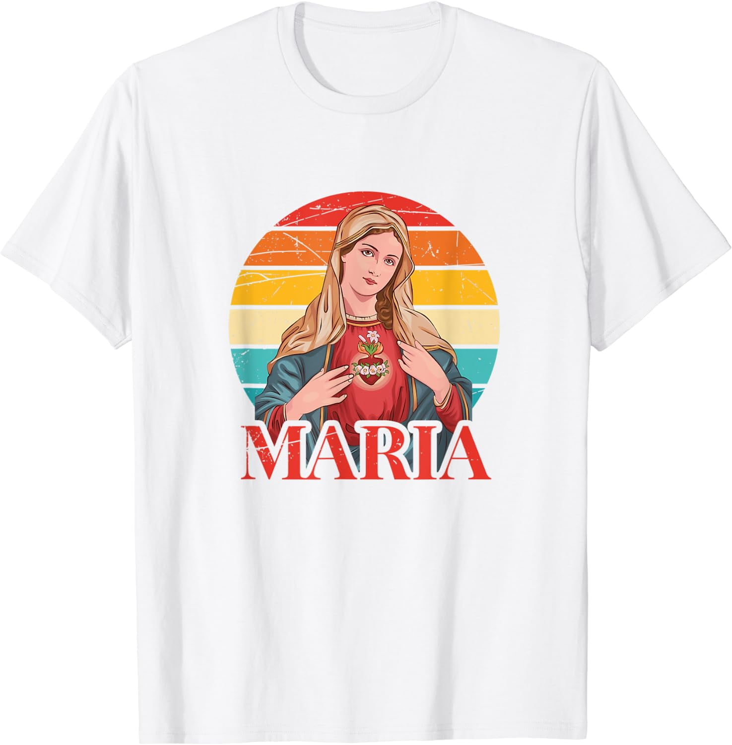 Virgin Mary Immaculate Heart T-Shirt - Walmart.com
