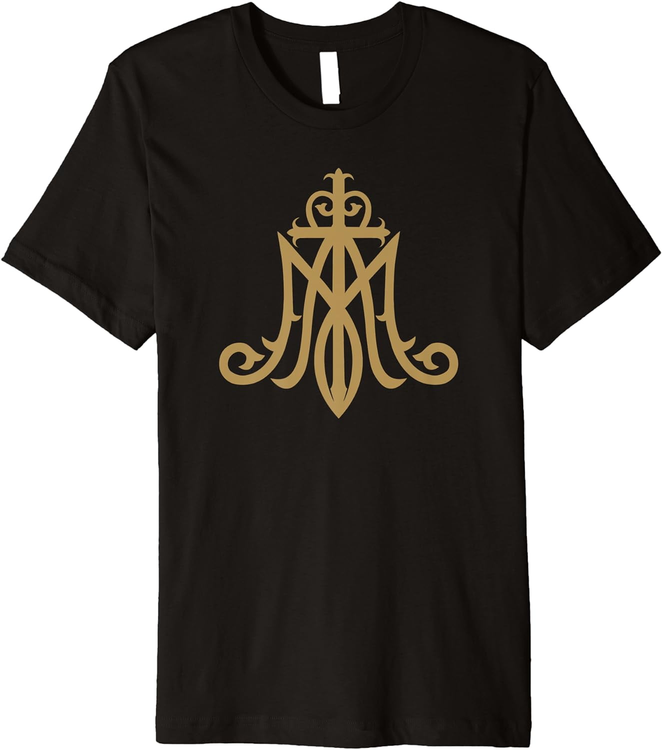 Virgin Mary Insignia Ave Maria Monogram Catholic Premium T-Shirt ...