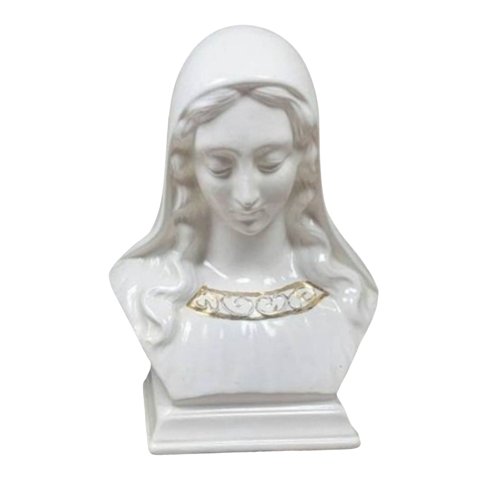Virgin Mary Jesus Figurine Resin Vintage Religious Sculpture Home Decor ...