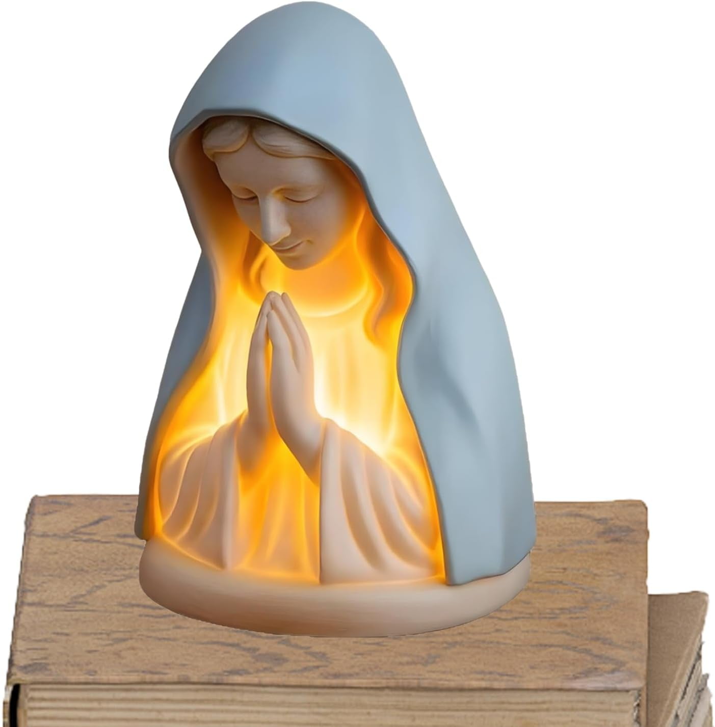 Virgin Mary Night Lamp - Holy Mother Table Light, Religious Statue Lamp ...