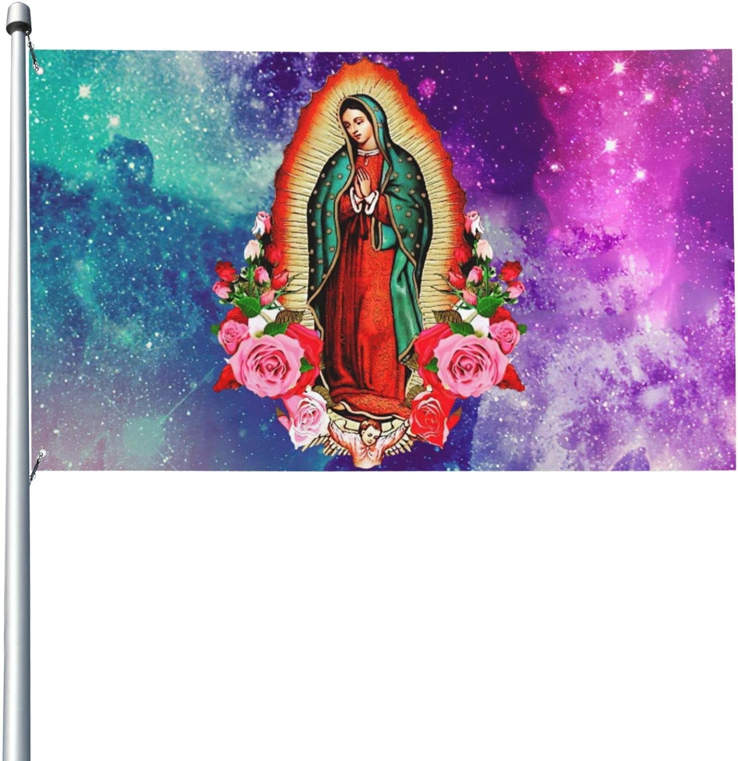 Virgin Mary Our Lady of Guadalupe Flags Garden Home Flag House Flags ...