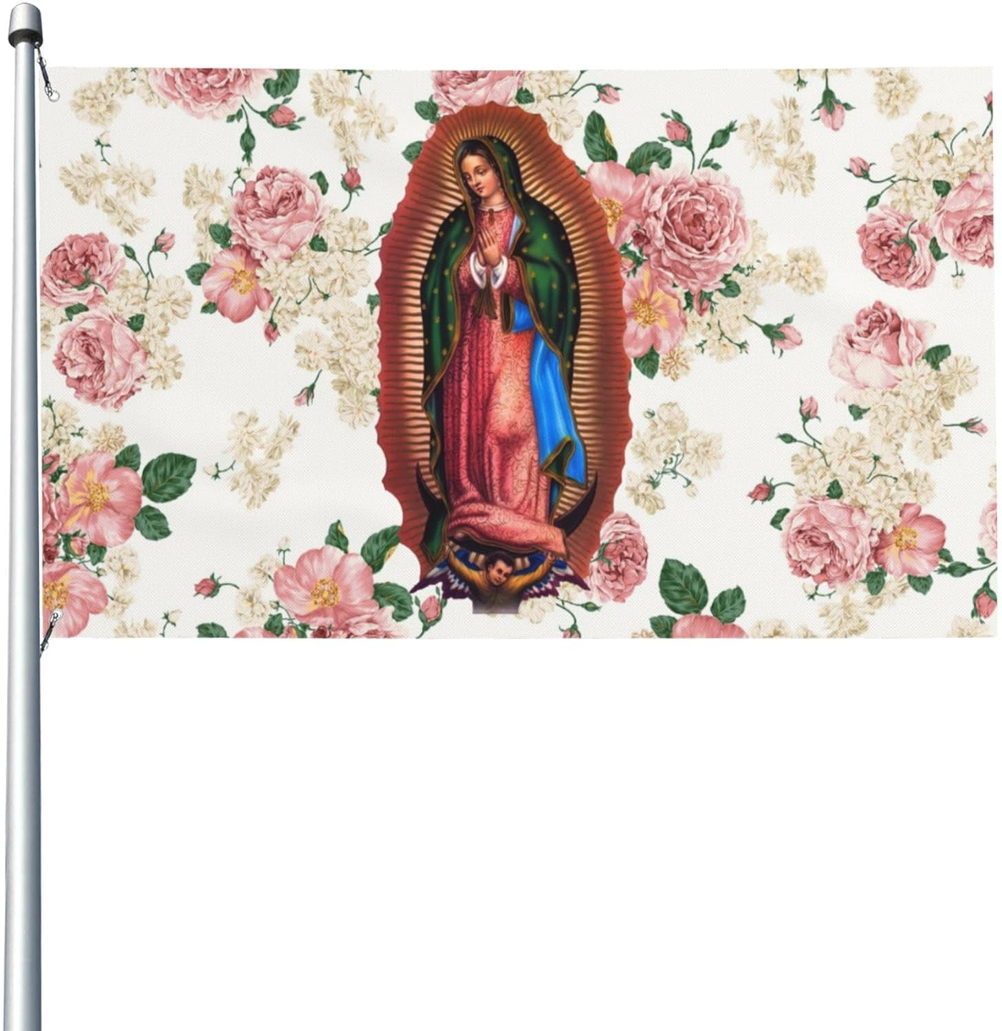 Virgin Mary Our Lady of Guadalupe Virgen De Guadalupe Flag Home Garden ...