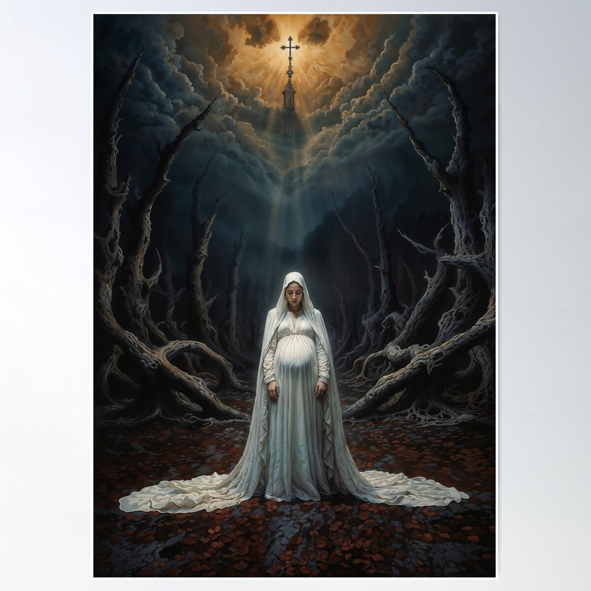 Virgin Mary Poster Wall Art, Modern Wall Decor For Living Room Bedroom ...