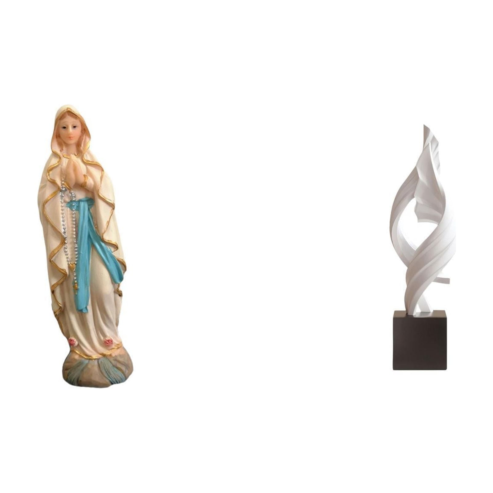 Virgin Mary Statue Abstract Art Sculpture Luther Figurine Resin ...