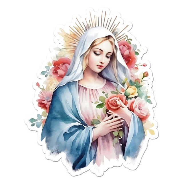 Virgin Mary Sticker Phone Decal Water Bottle Stickers Car Decals ...