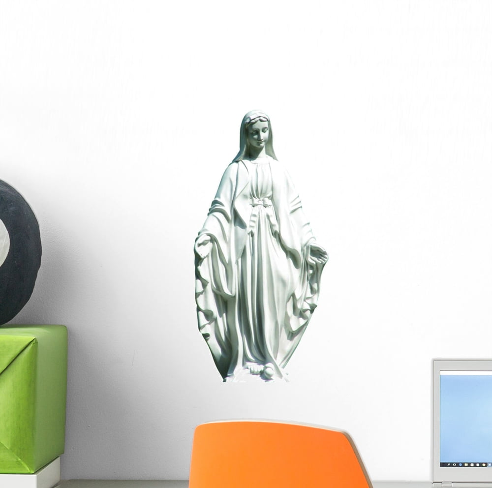 Virgin Mary Wall Decal by Wallmonkeys Peel and Stick Graphic (12 in H x ...