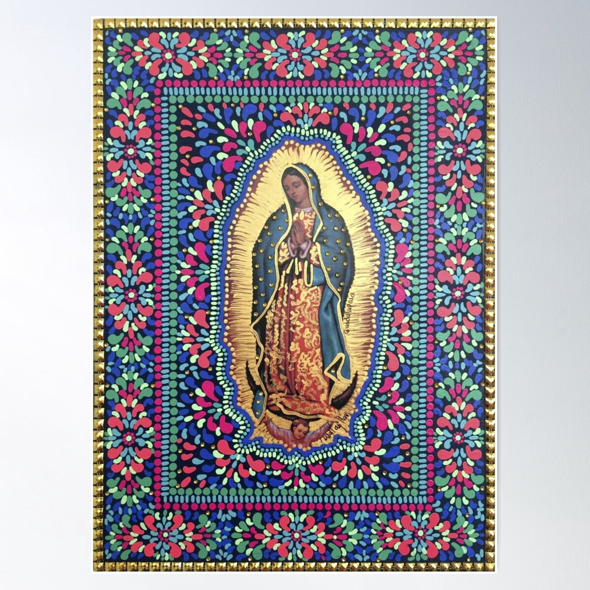 Virgin Of Guadalupe, Mother Of America Poster Wall Art, Modern Wall ...