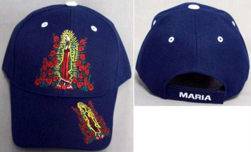 " Virgin of Guadalupe" Mexican Catholic Baseball Caps Embroidered Navy ...