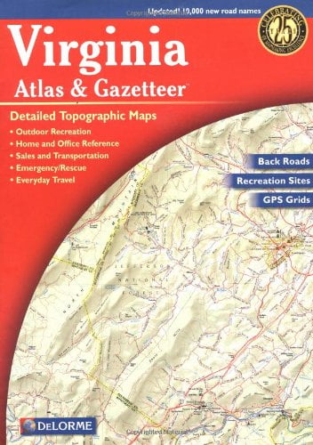 Pre-Owned Virginia Atlas & Gazetteer (Delorme Atlas & Gazetteer ...
